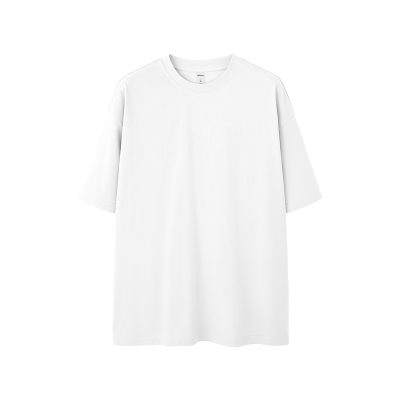 INF男装 260G马卡龙重磅潮牌T恤2025春夏新品索罗娜宽松落肩短袖 控价59-青创网